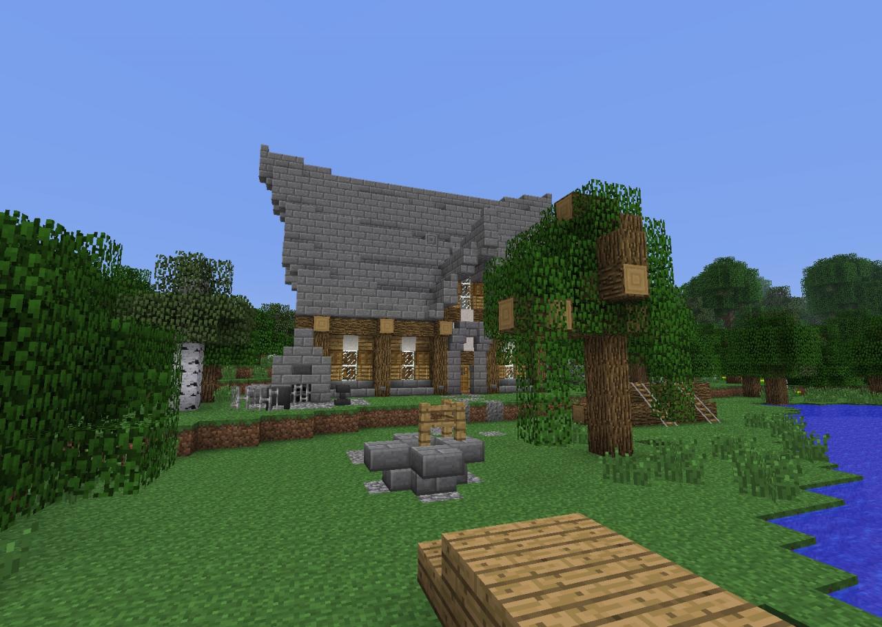 Nordica - Nordic Lakeside House Minecraft Map