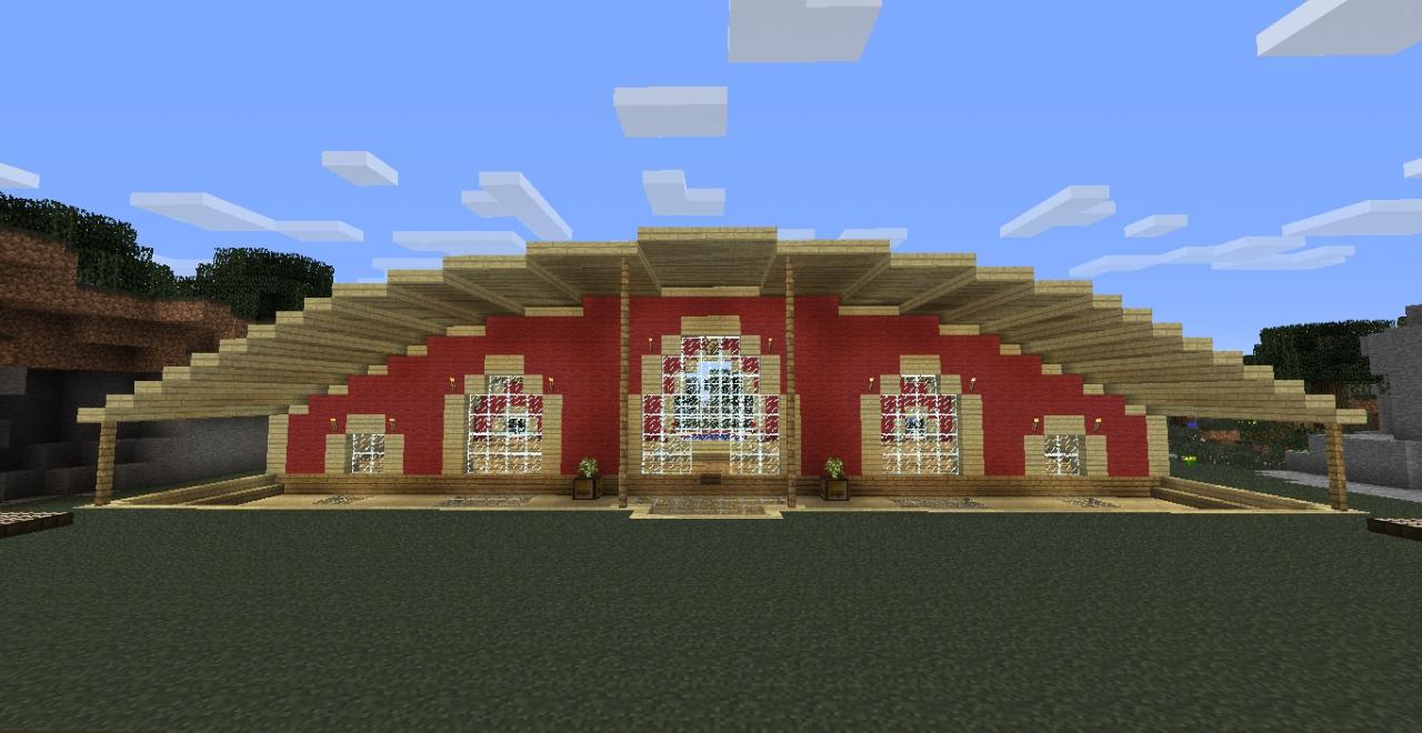 Half rounded roof house Minecraft Map