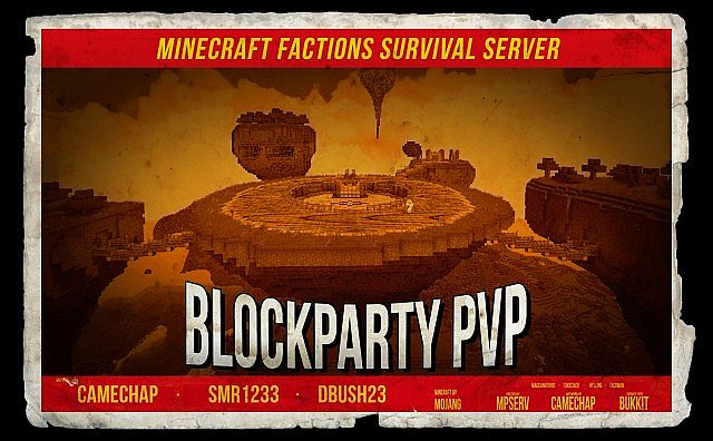 BlockParty PvP★No Chest Protection★Factions★MCMMO★Since 2012★ Minecraft ...
