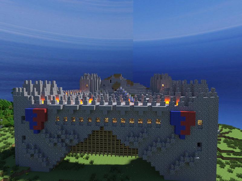 Castle on survival mode Minecraft Project