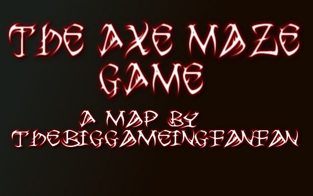 The Axe Maze Game Minecraft Map