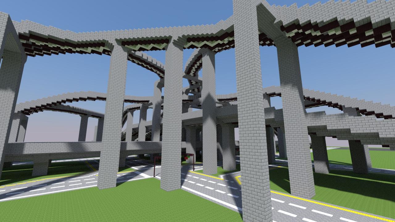 Freeway Interchange Minecraft Map