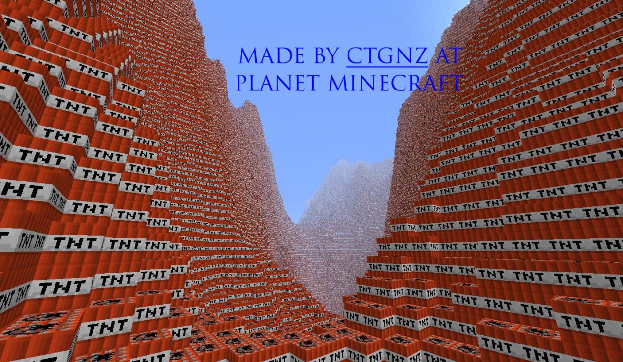 TNT ALPS, 2 BILLION BLOCKS OF TNT - Minecrafts Largest tnt map ...