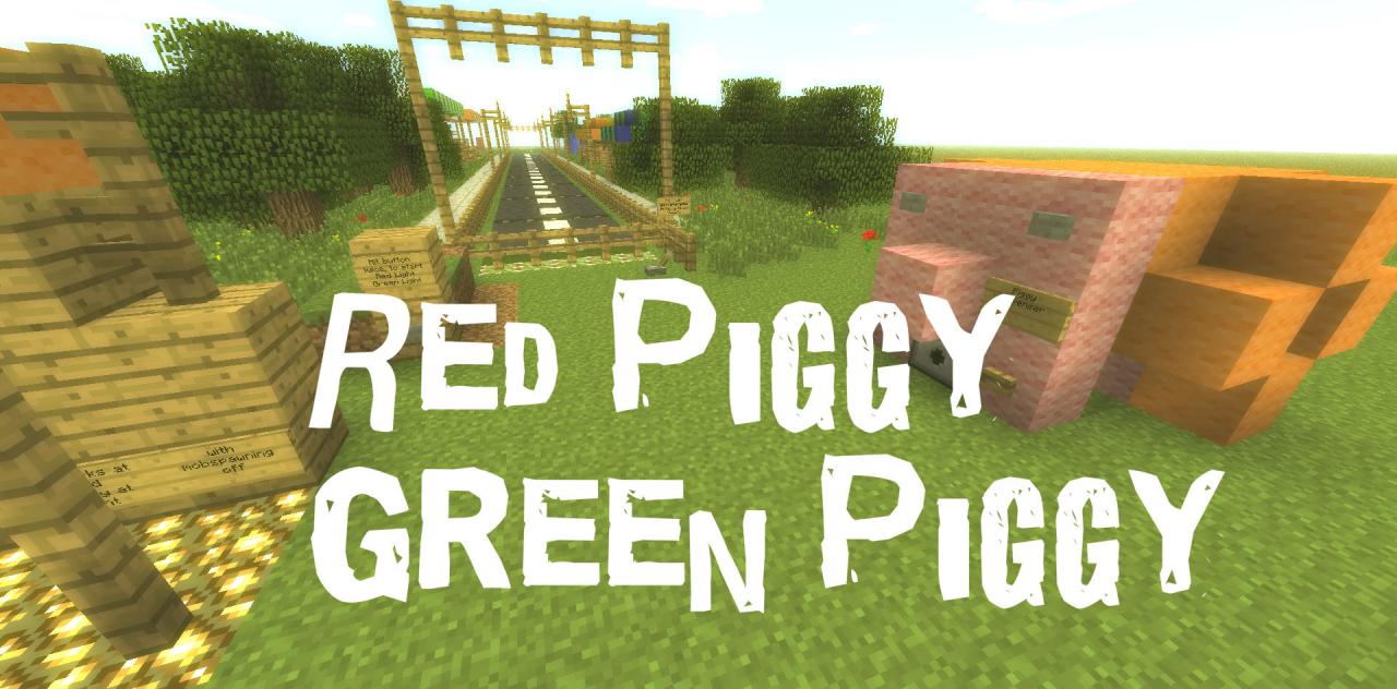 MiniGame: Red Piggy! Green Piggy Minecraft Map
