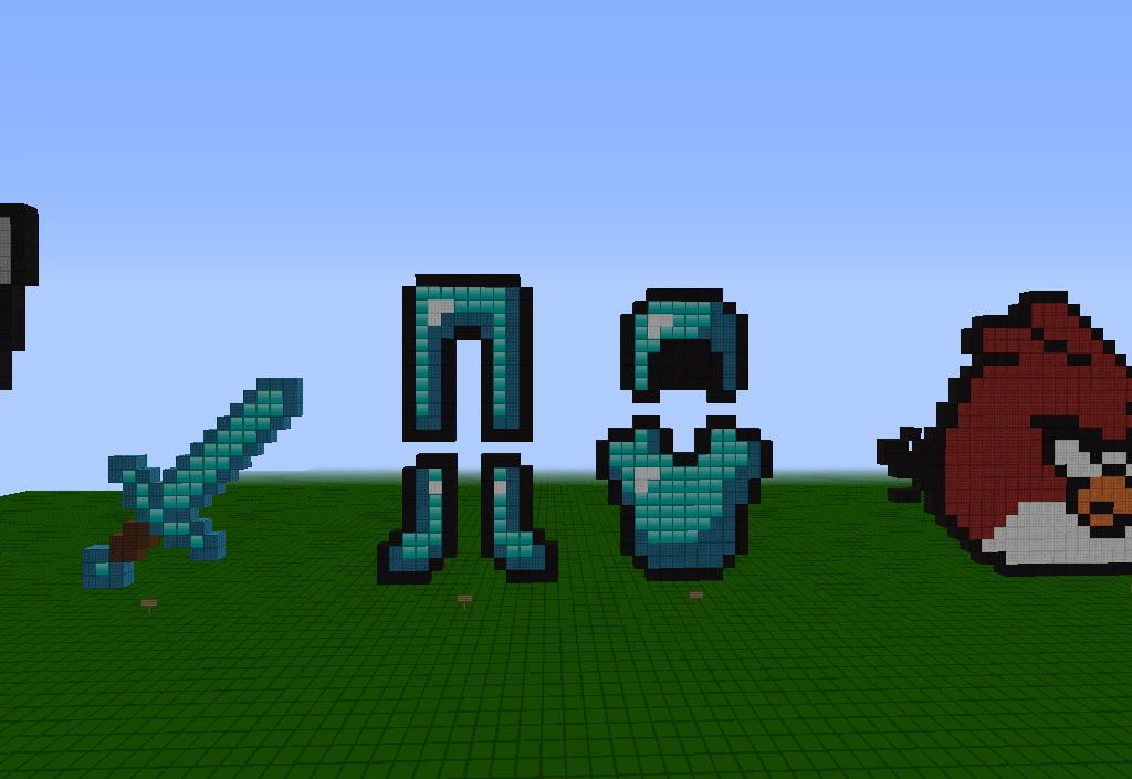 Pixel Art Minecraft Map