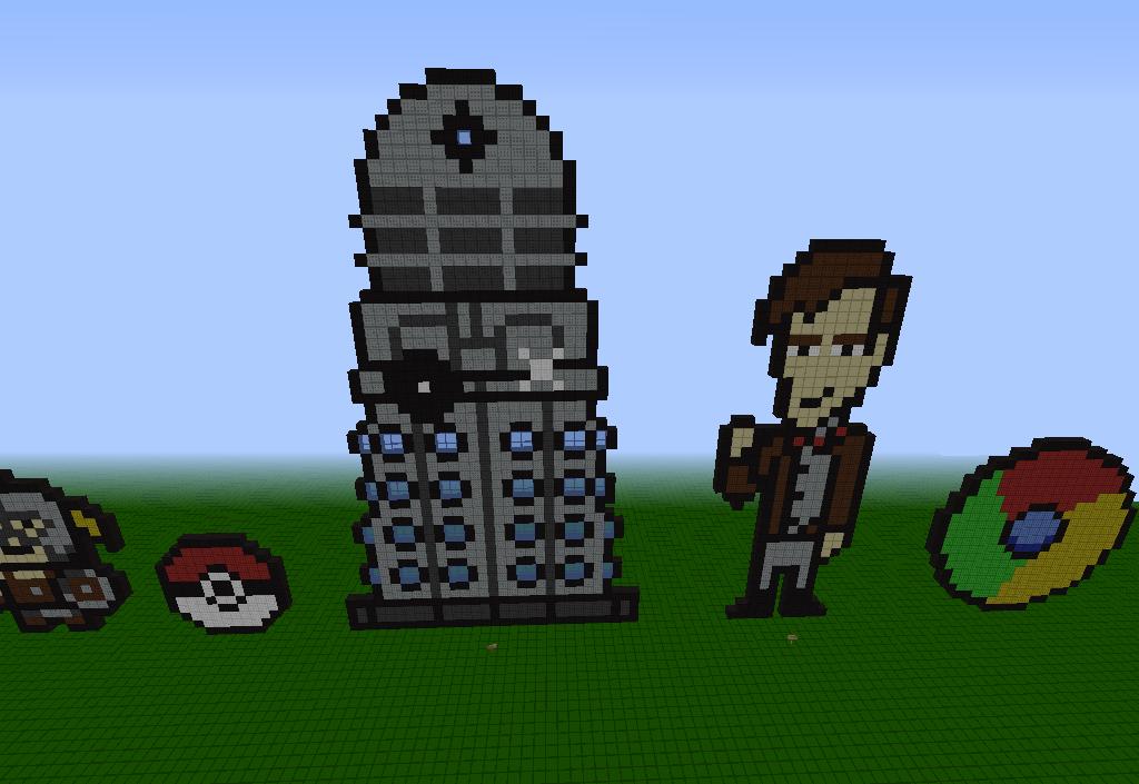 Pixel Art Minecraft Map