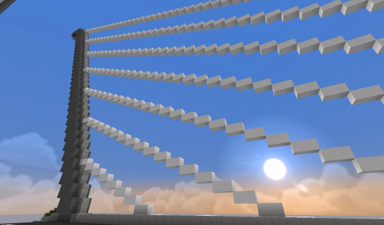 cantilever spar cable-stayed bridge Minecraft Map