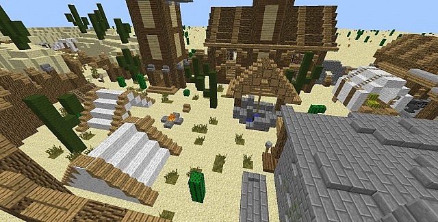 Old western town Minecraft Map