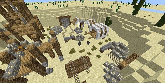 Old western town Minecraft Map