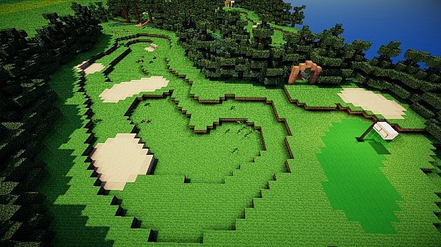 Golf course Minecraft Map