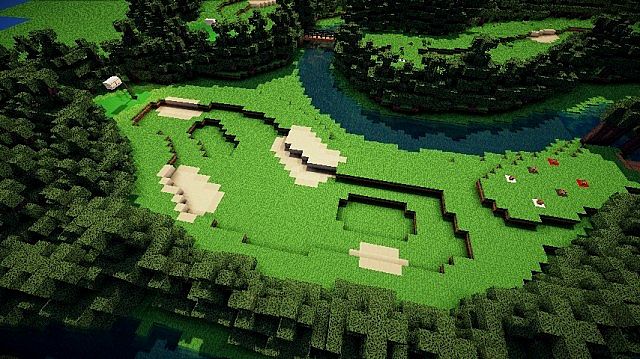 Golf course Minecraft Map
