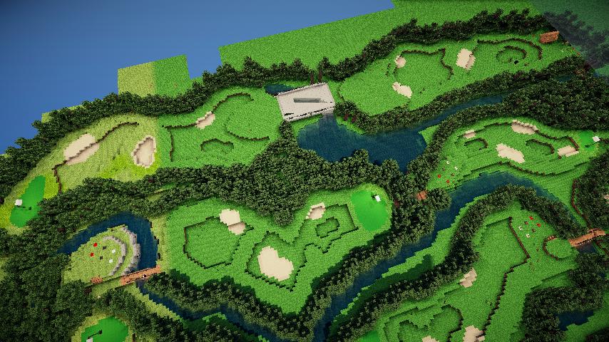 Golf course Minecraft Map