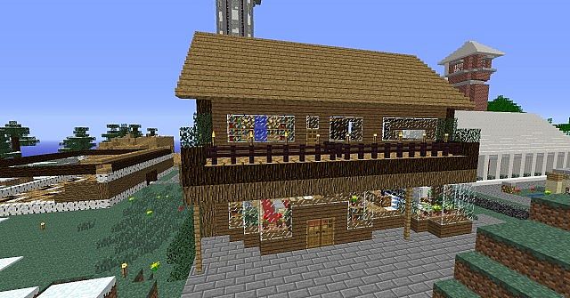 Cabin with Porch Minecraft Map