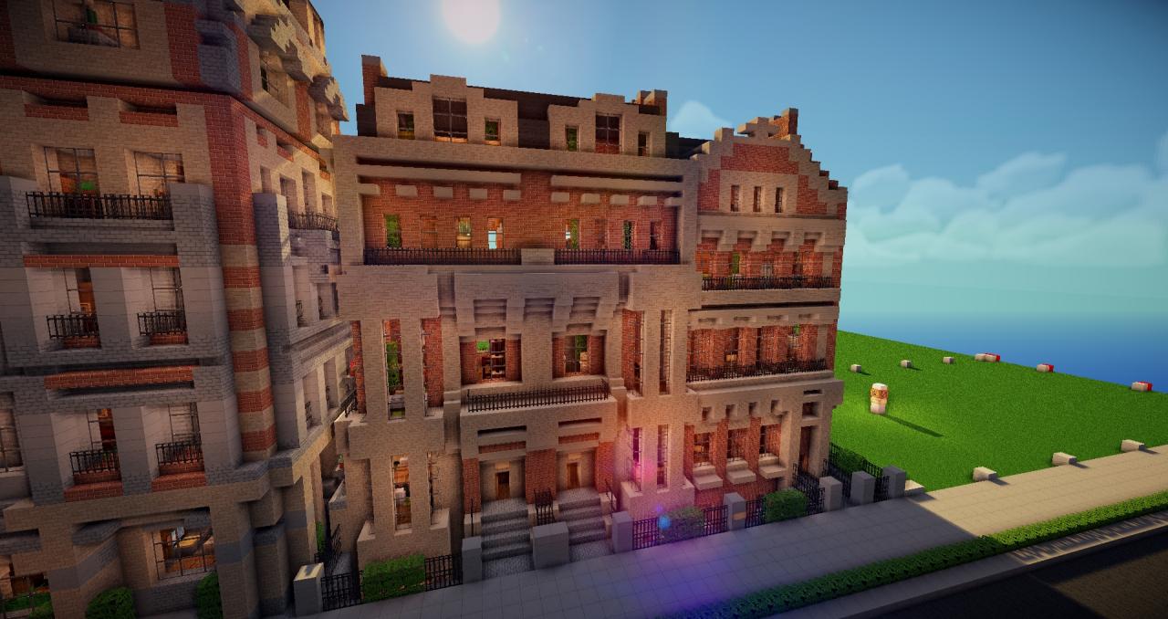 London styled townhouses Minecraft Map