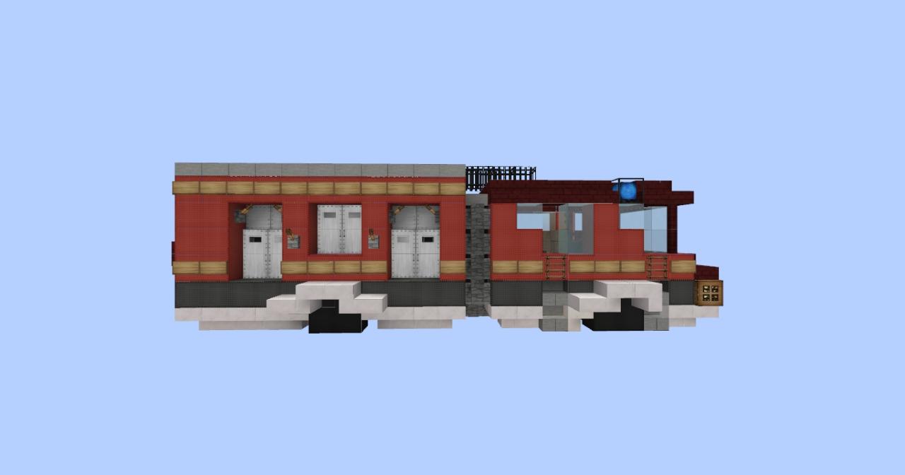 Ton van Pump French [PROJET Fire Barracks Modern] Minecraft Map