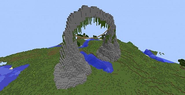 Natural themed Stone Arch Minecraft Project