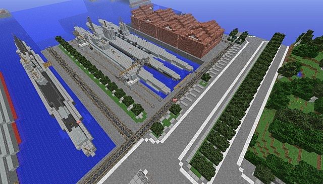 World War Two Naval Base Minecraft Project