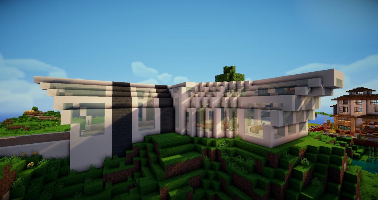 Small modern train station Minecraft Map