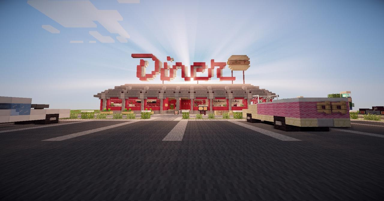 American Diner Modern Style Minecraft Map