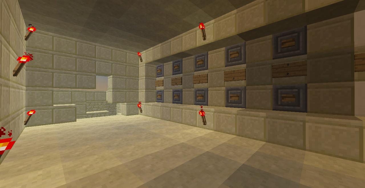 Desert-Themed Password Door Minecraft Map