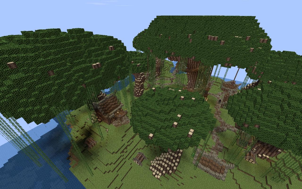 Elvish/Nordic Server Spawn Minecraft Map
