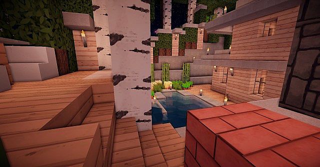 Small modern riverfront house #1 Minecraft Map