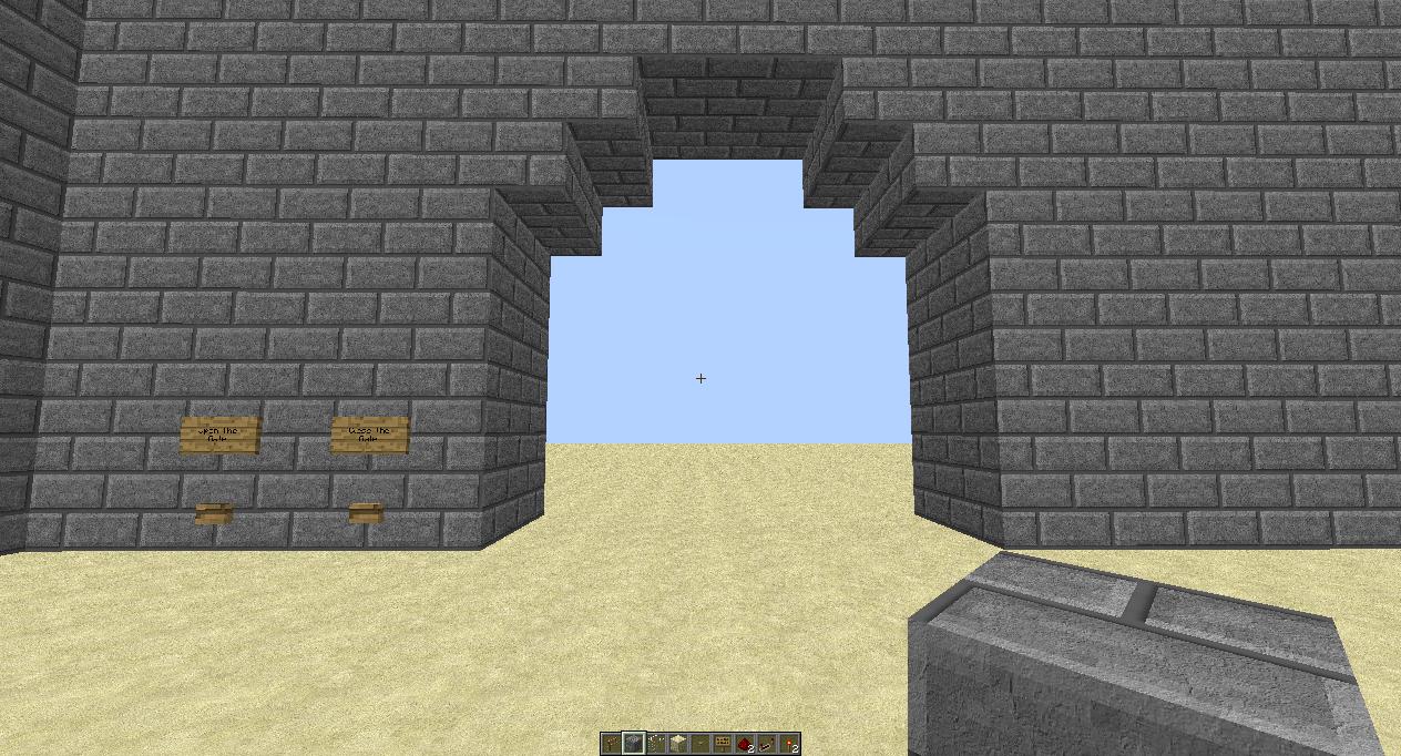 Opening And Closing Gate Minecraft Map