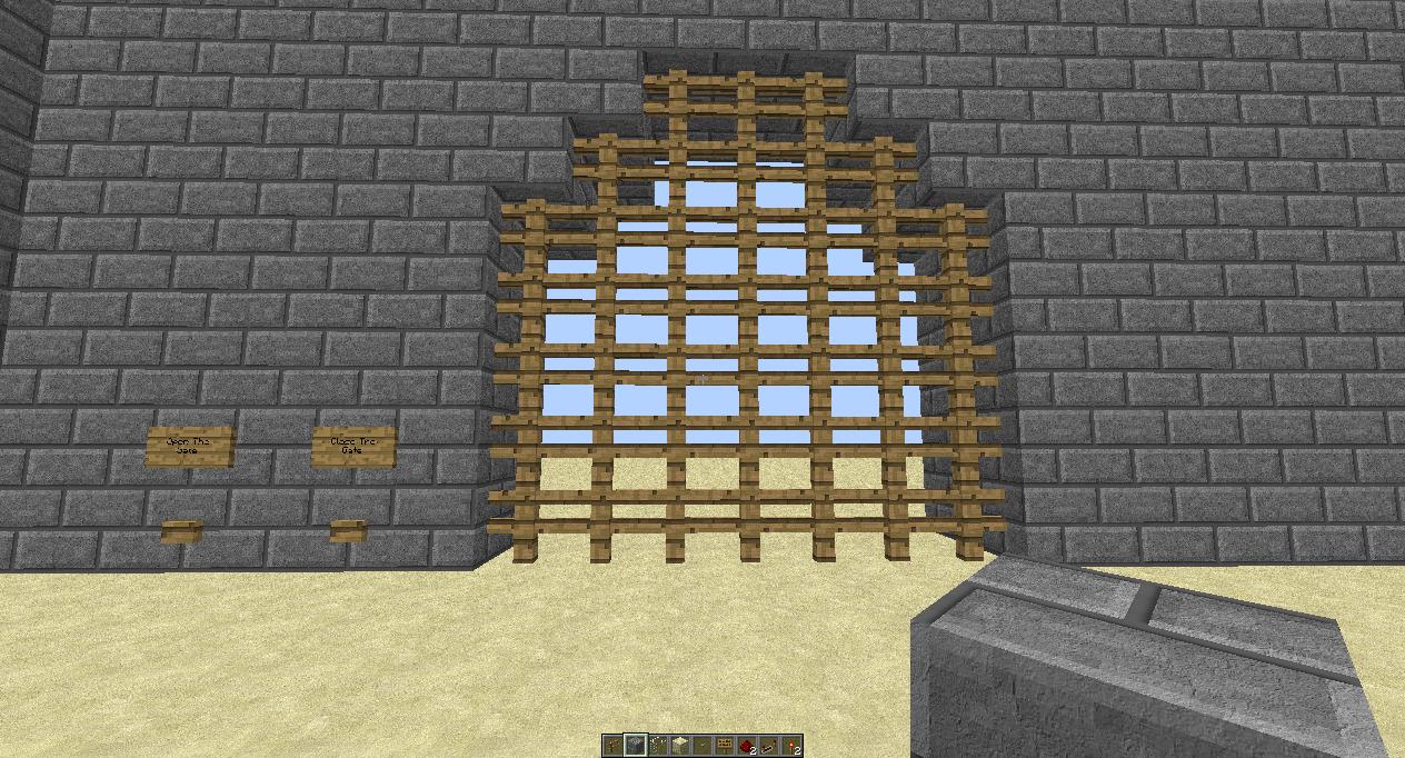 Opening And Closing Gate Minecraft Map