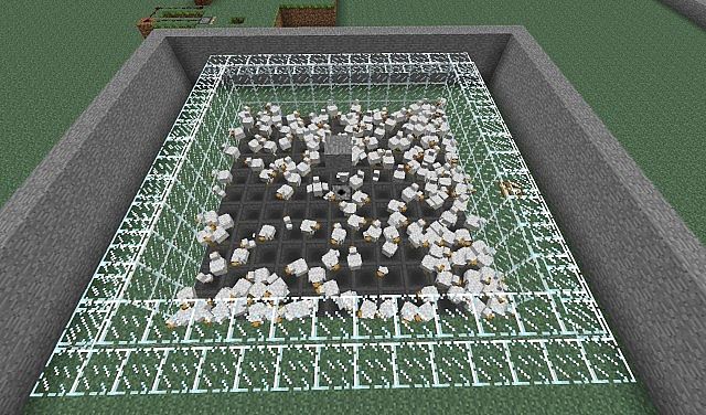 simple exponential chicken spawner Minecraft Map