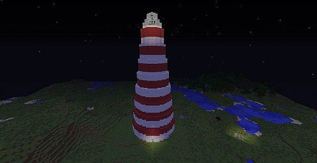 Working Lighthouse With Inside Minecraft Map
