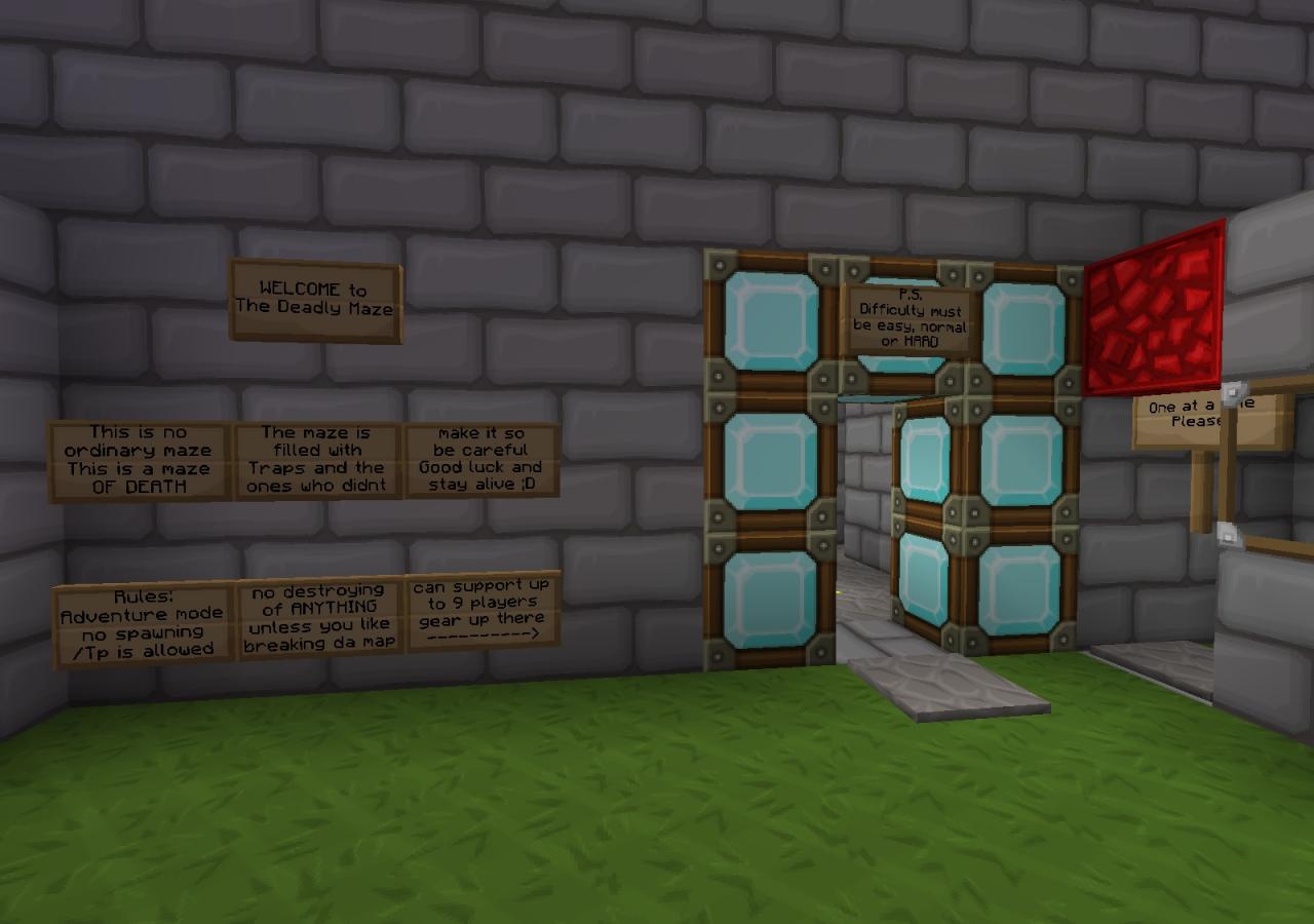 The Deadly Maze Minecraft Map