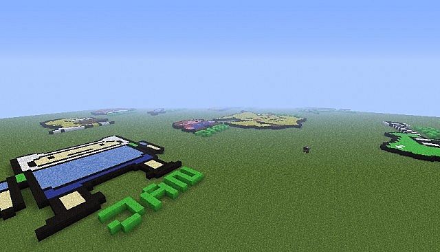 Pixel art Minecraft Map