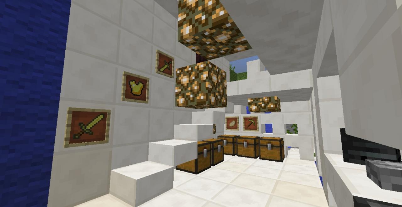 Modern Quartz House Minecraft Map