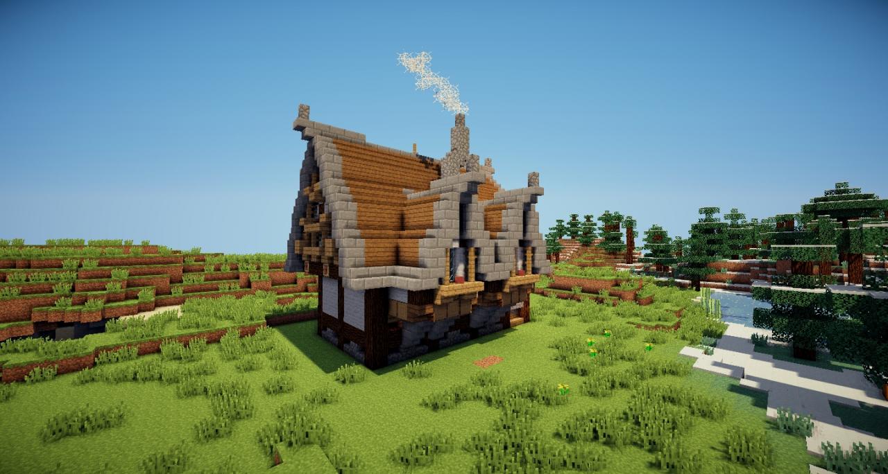 Glugerhaug's Cake Factory - A Medieval Build Minecraft Map