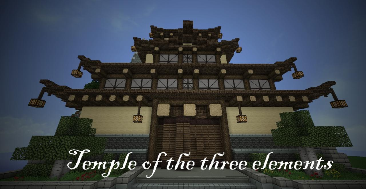 Temple of the Three Elements Minecraft Map