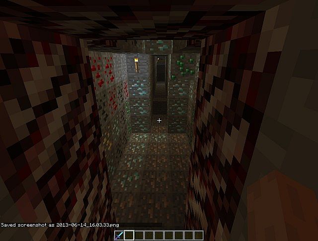 Mining tunnel Minecraft Map