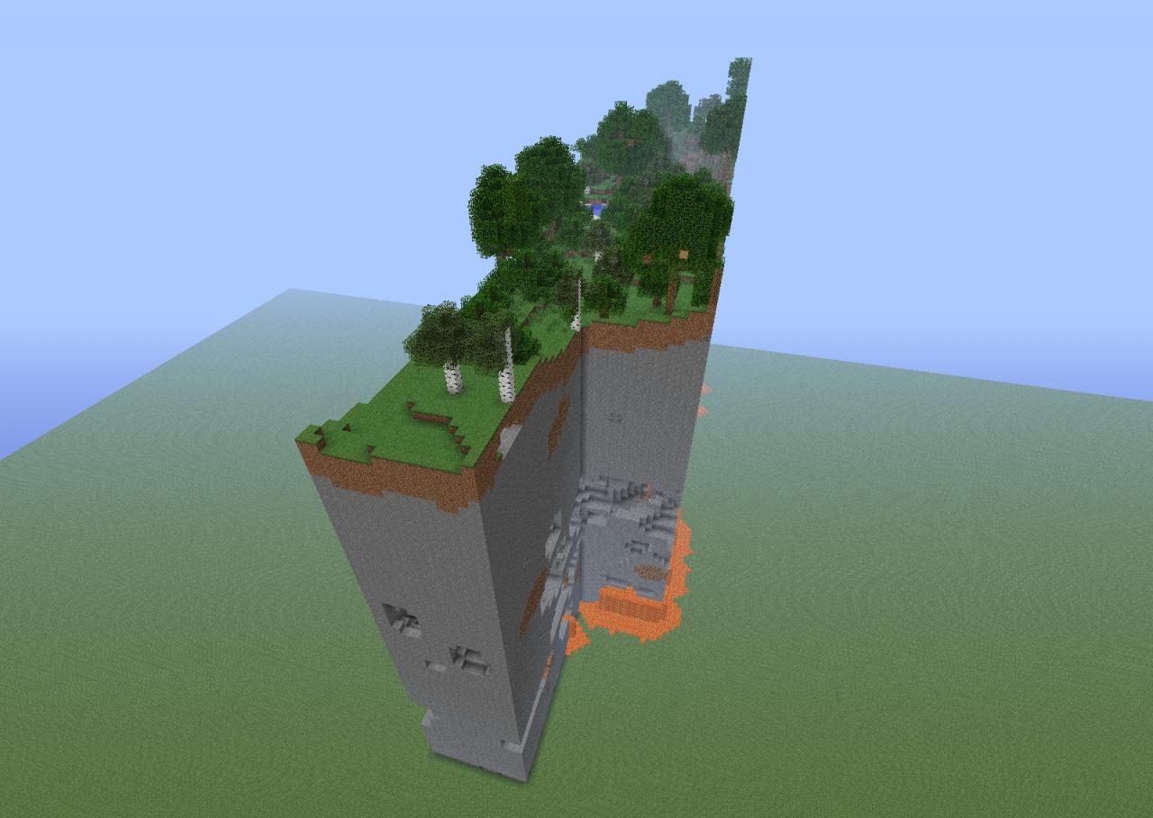 Super Flat Chunk Glitch Minecraft Map