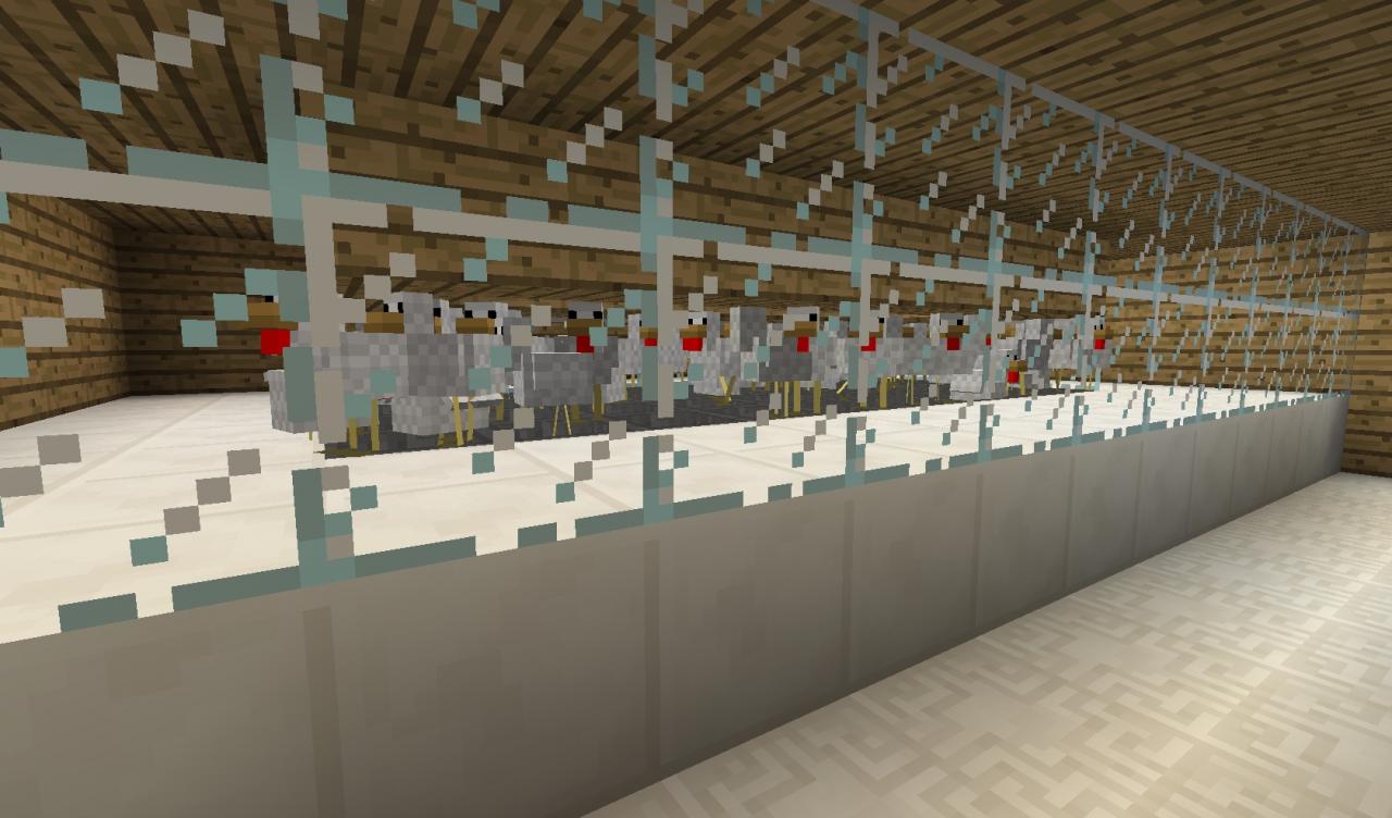 Automatic exponential chicken farm V3.0 Minecraft Map