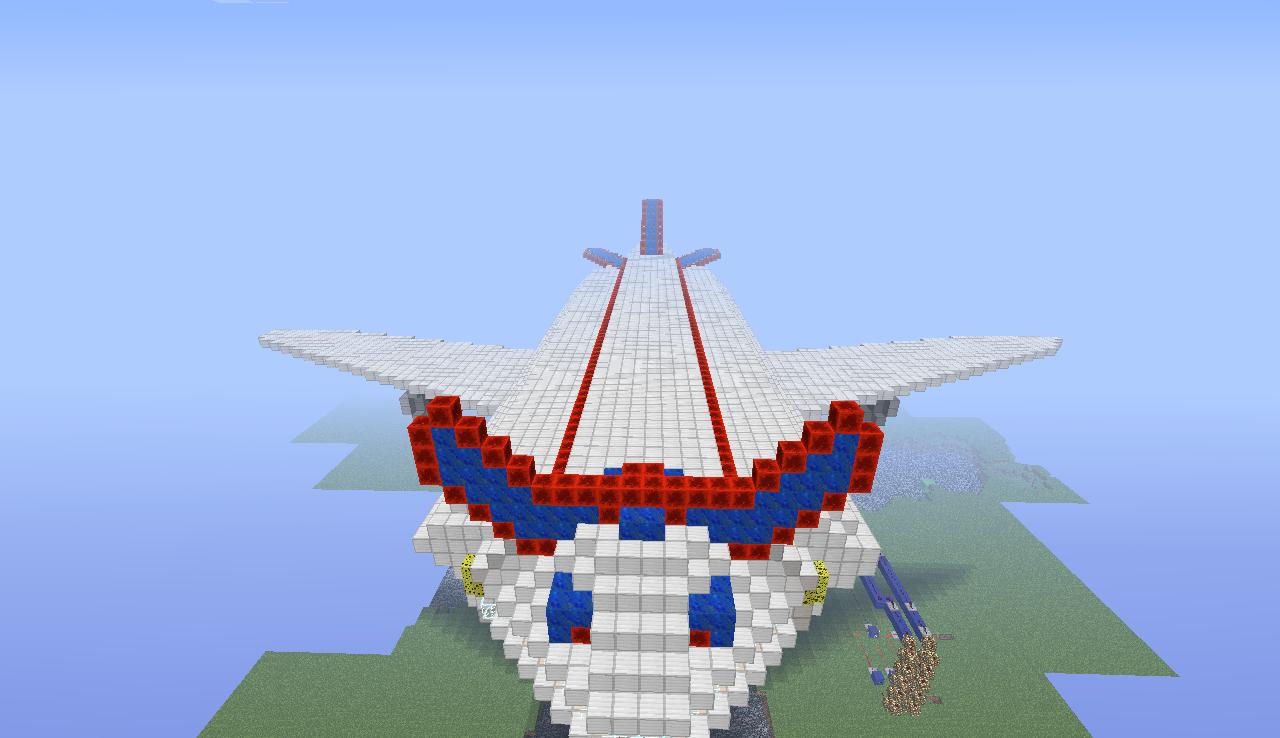 Plane with tnt droppers and presents Minecraft Map