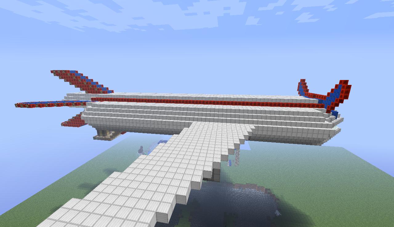 Plane with tnt droppers and presents Minecraft Map