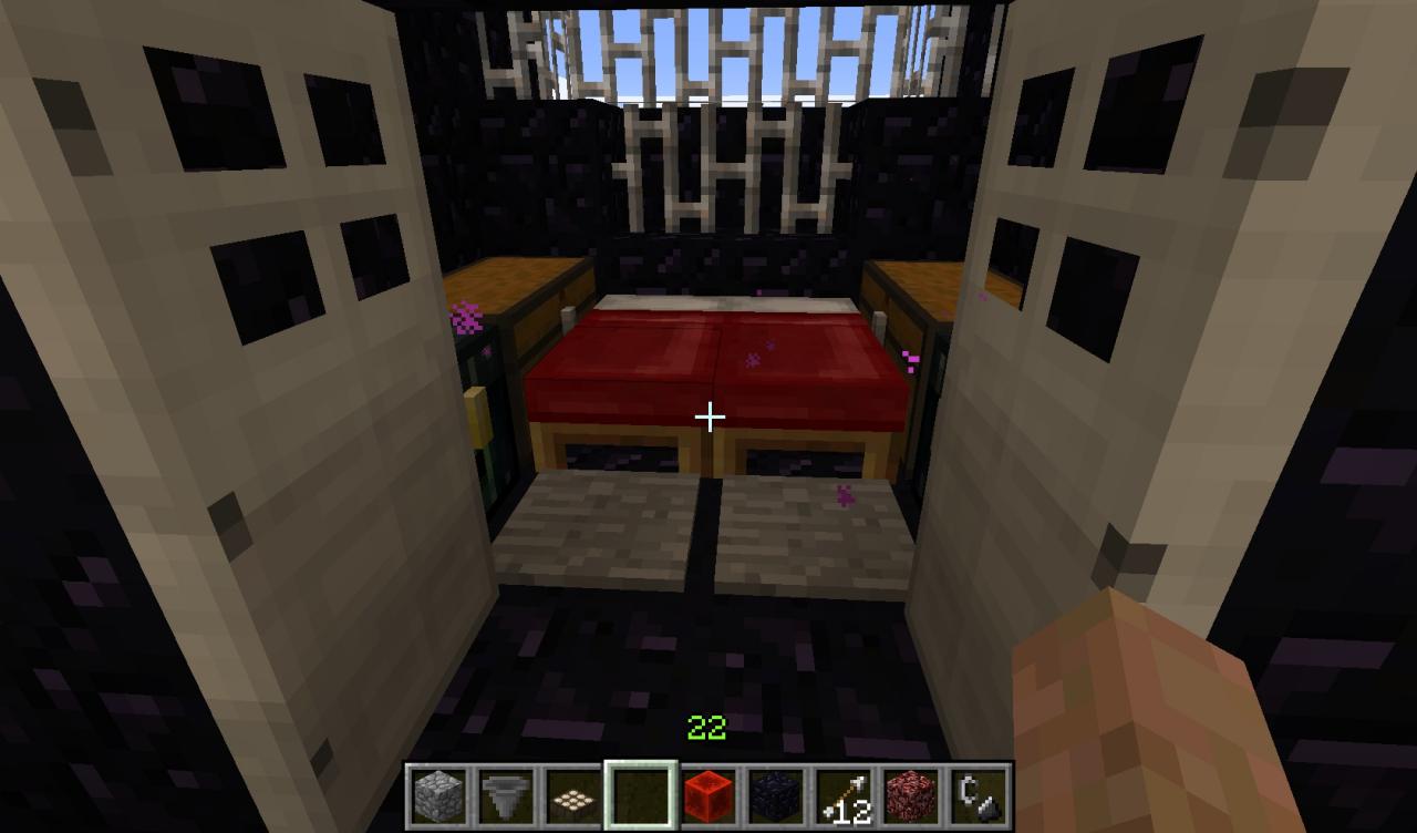 PvP defensive tower made of obsidian Minecraft Map