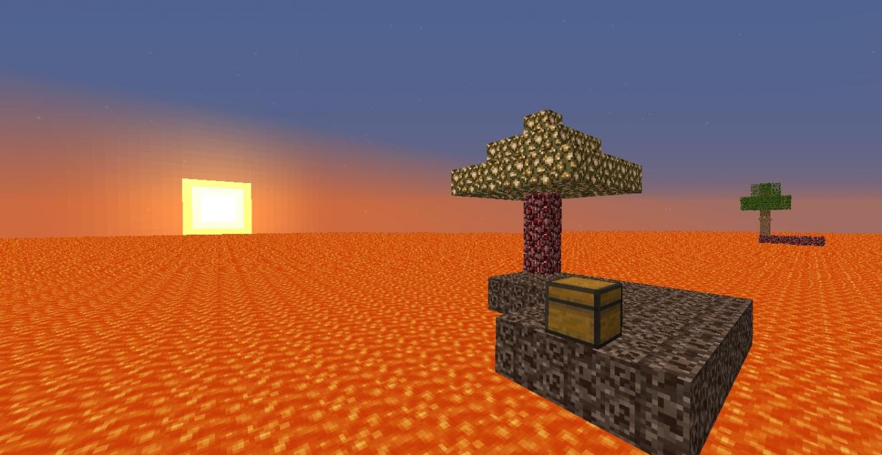 NETHER SKYBLOCK Minecraft Map