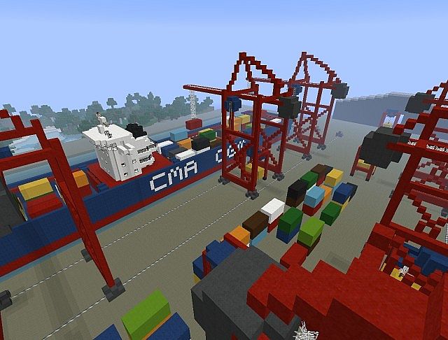 Cargo Ship - CMA CGM Style Minecraft Map