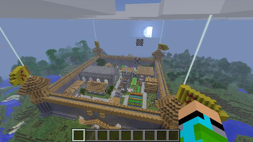 Castle and Village Minecraft Map