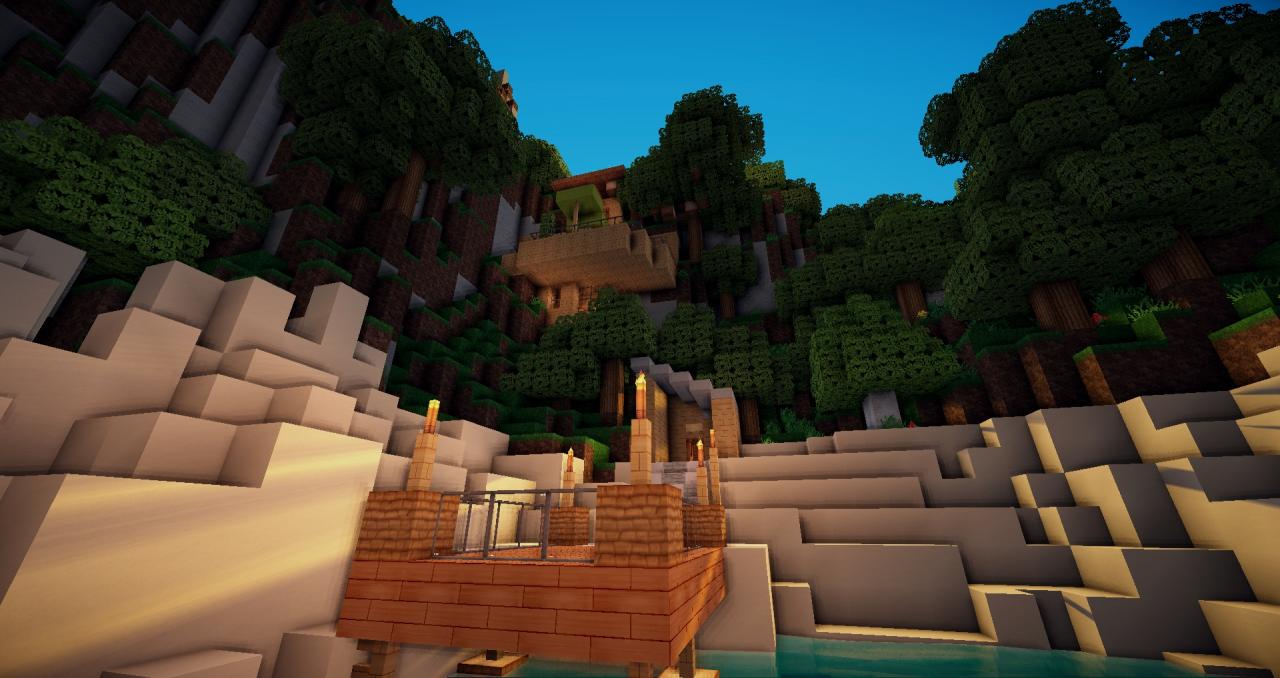 Modern rustic house Minecraft Map