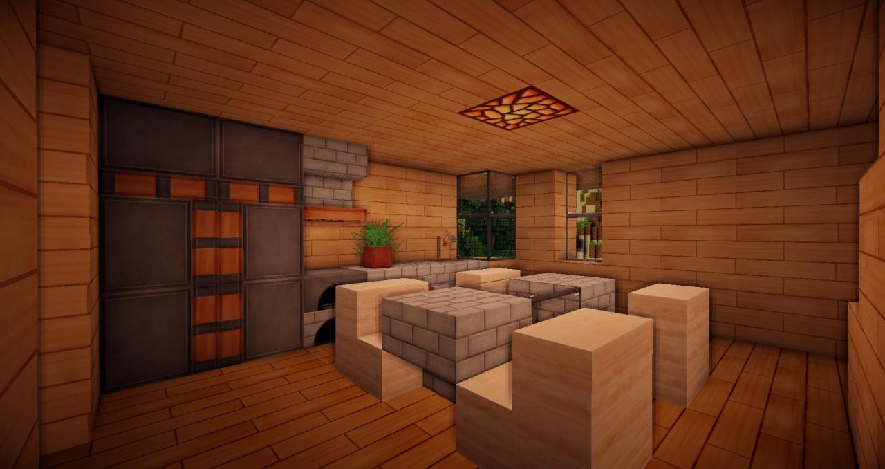 Modern rustic house Minecraft Map