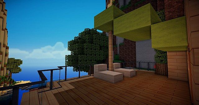 Modern rustic house Minecraft Map