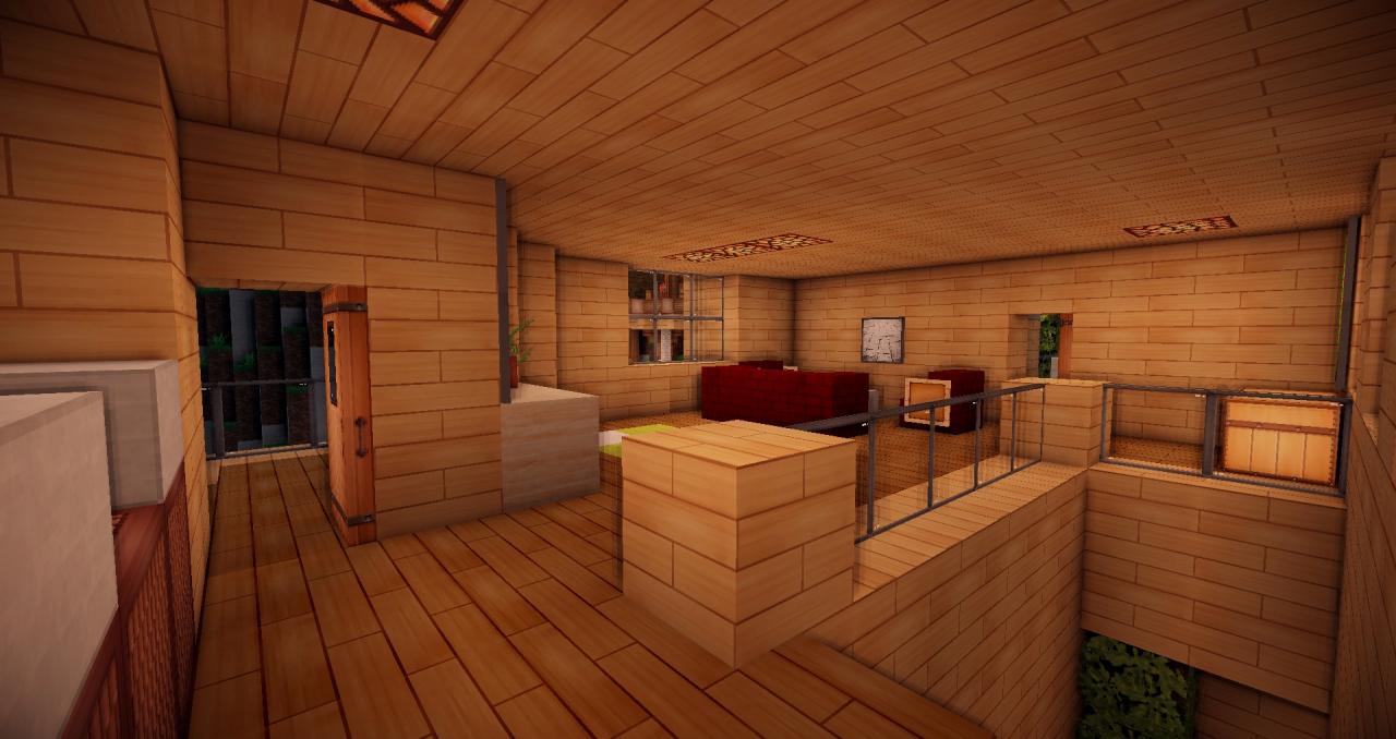 Modern rustic house Minecraft Map