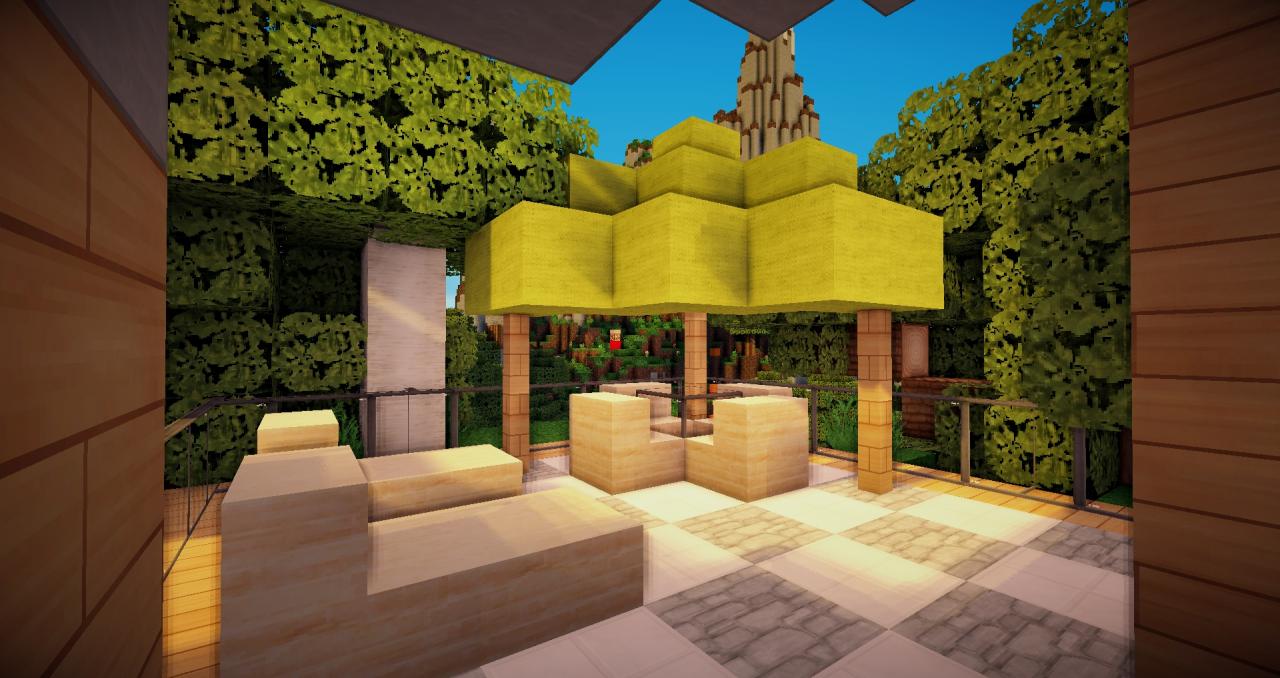 Modern rustic house Minecraft Map