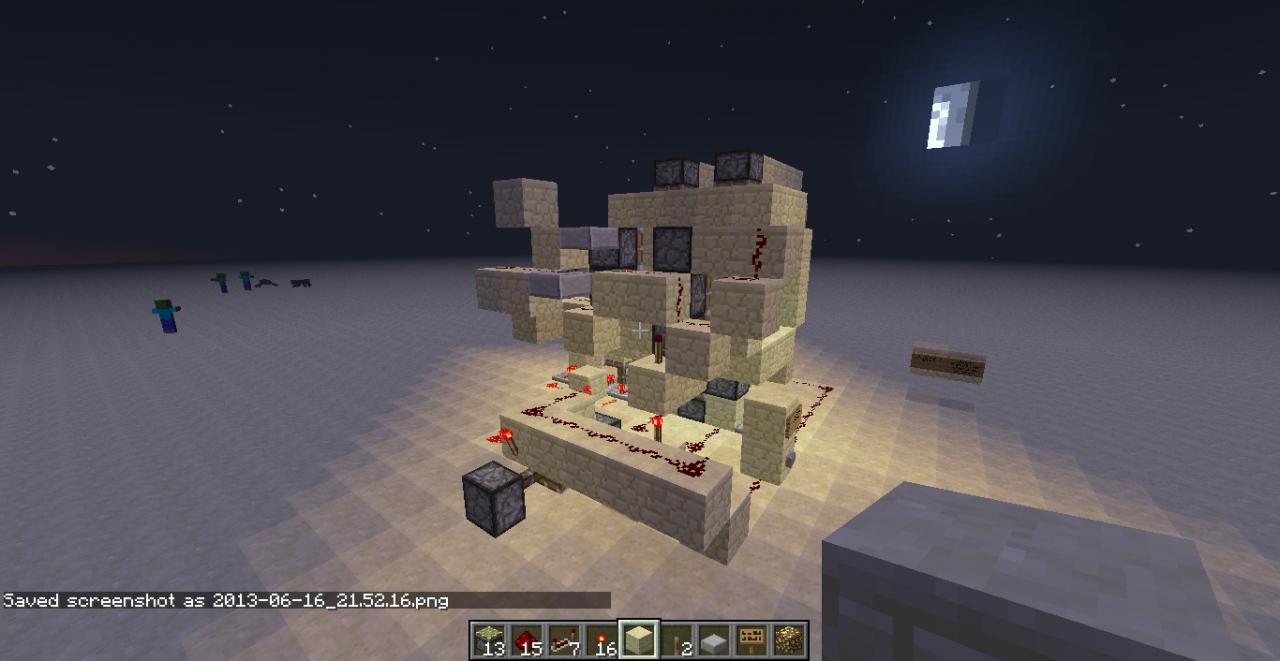 3x3 Piston Door Minecraft Map